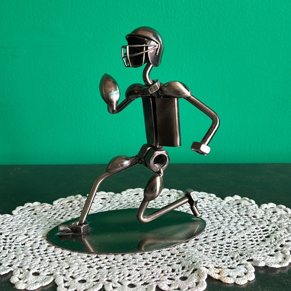 Unbranded | Art | Handcrafted Football Player Washers Bolts Metal ...